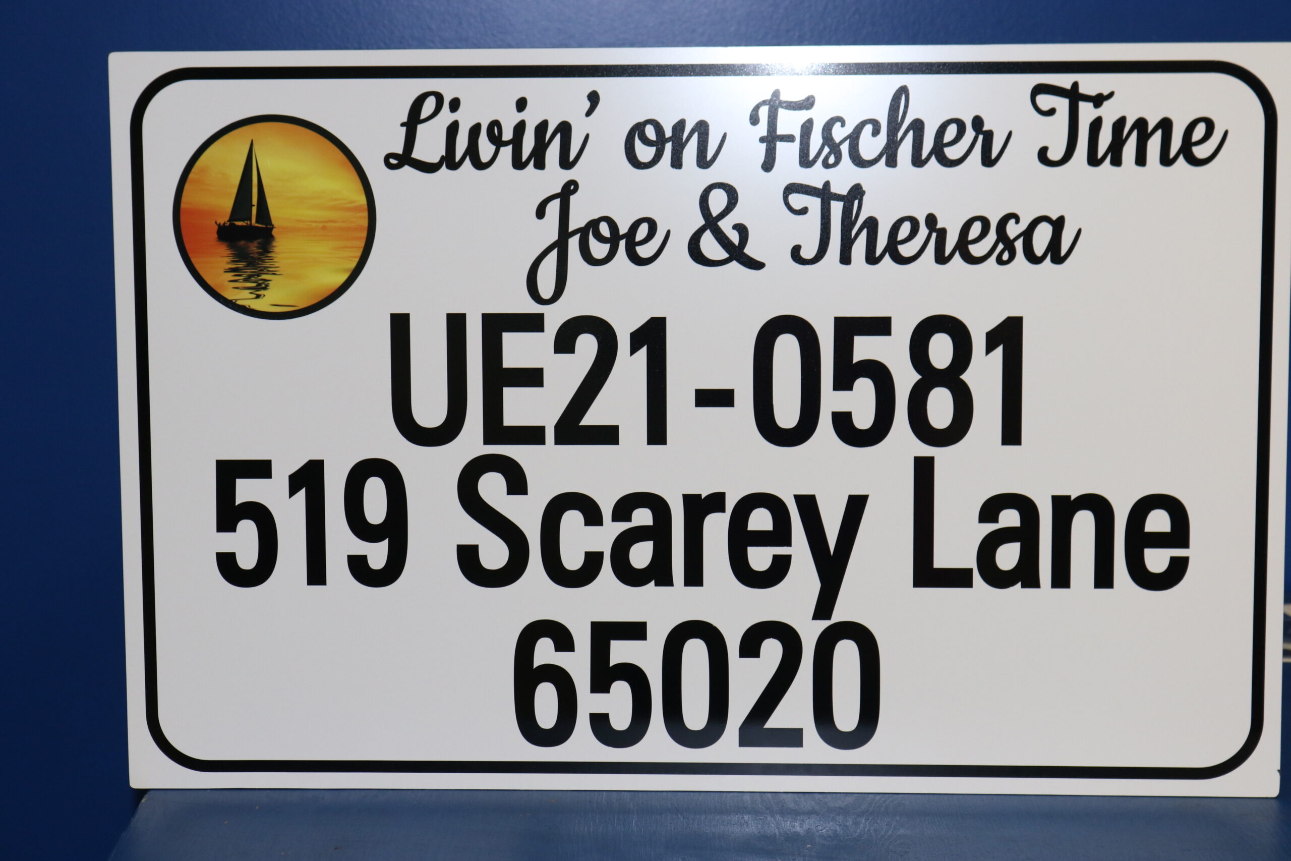 3Q9A0541 Dock sign custom size - Okoboji Graphics